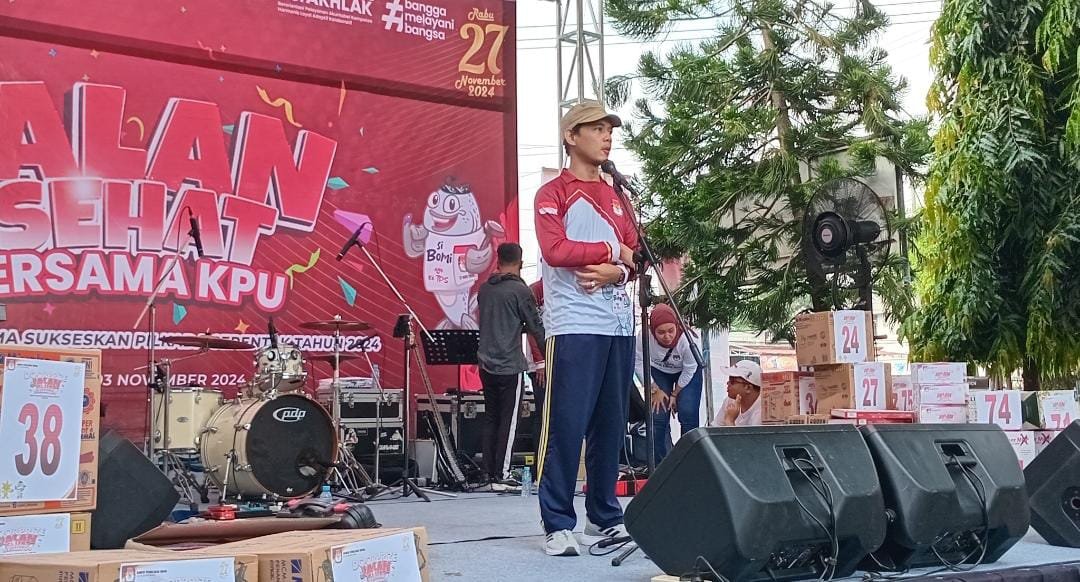 Ajak Masyarakat Sukseskan Pilkada, KPU Bontang Gelar Jalan Sehat dan Bagikan Doorprize